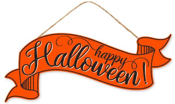 15"L x 6.25"H Happy Halloween Banner, Orange/Black/White WS1 – KRINGLE ...