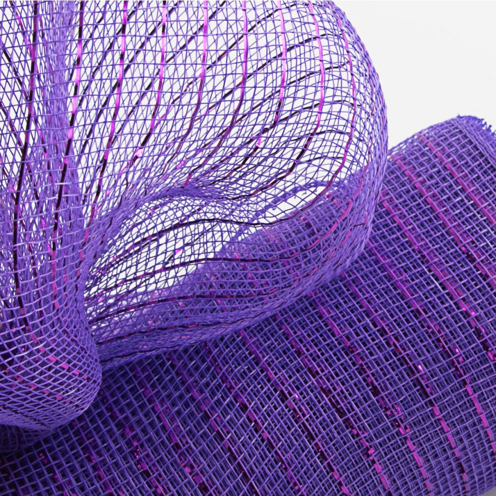 10"x10yd Metallic Mesh, Purple w/Purple Foil SU35B – KRINGLE DESIGNS